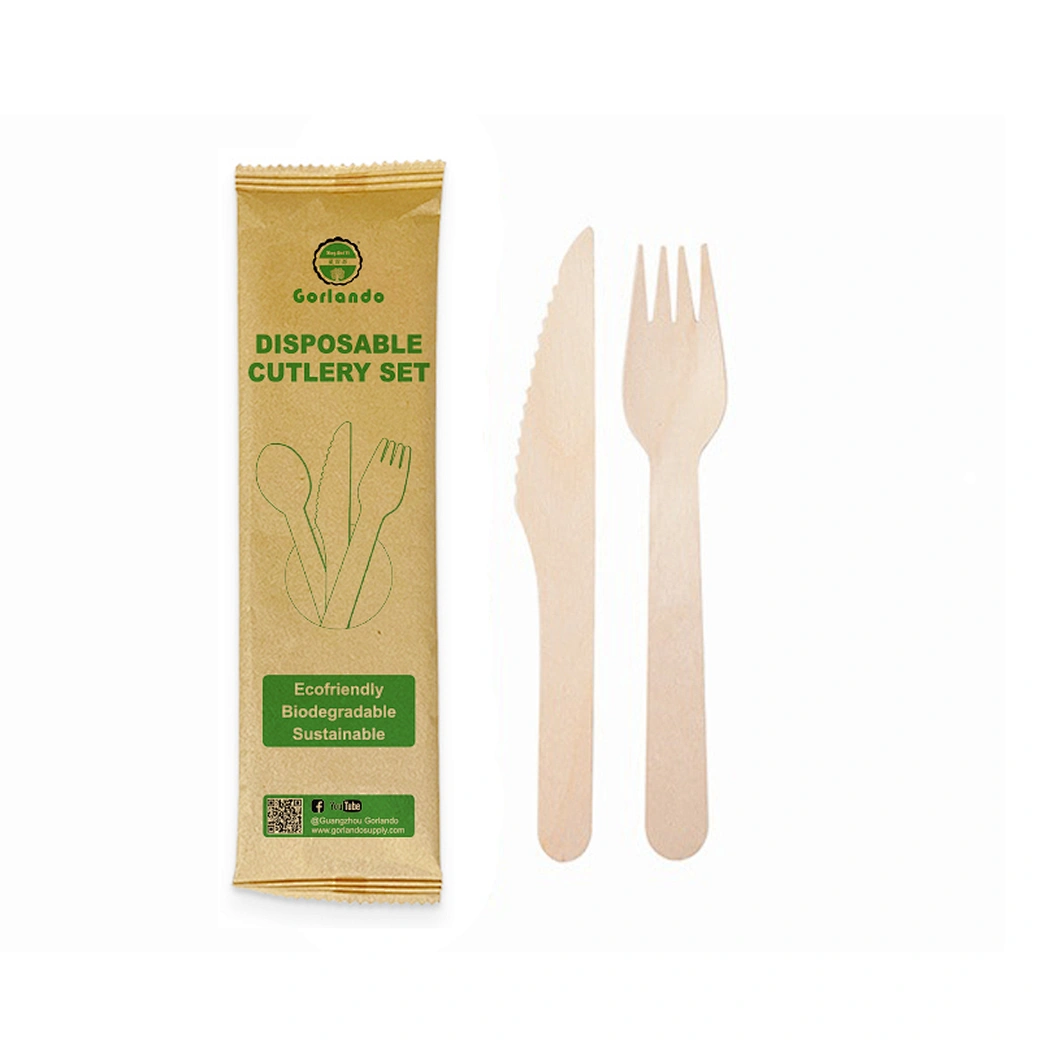 disposable Degradable wooden cutlery